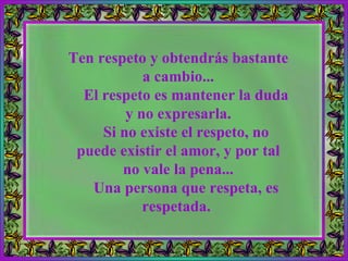 El Respeto | PPS