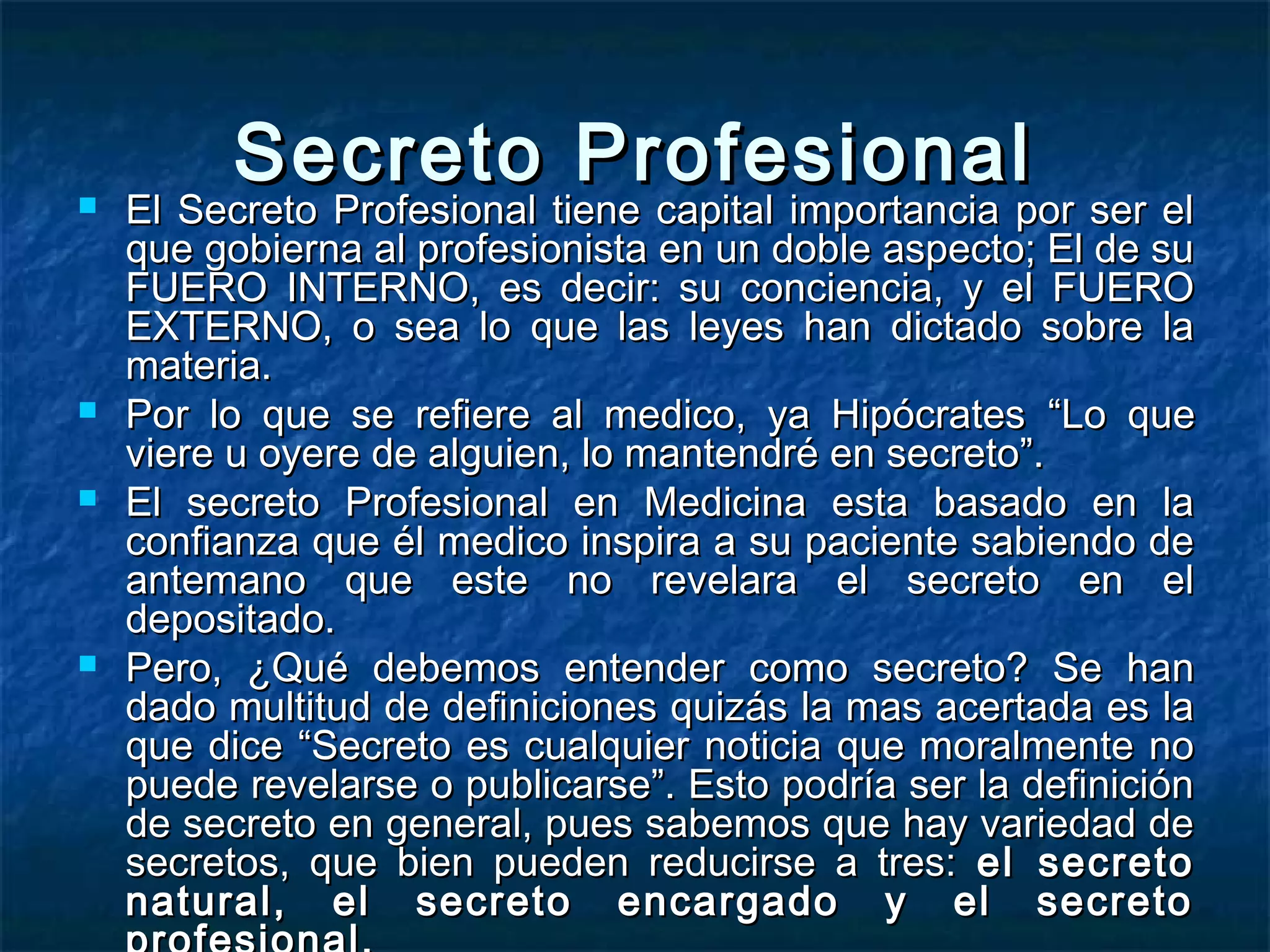 El secreto-profesional | PPT