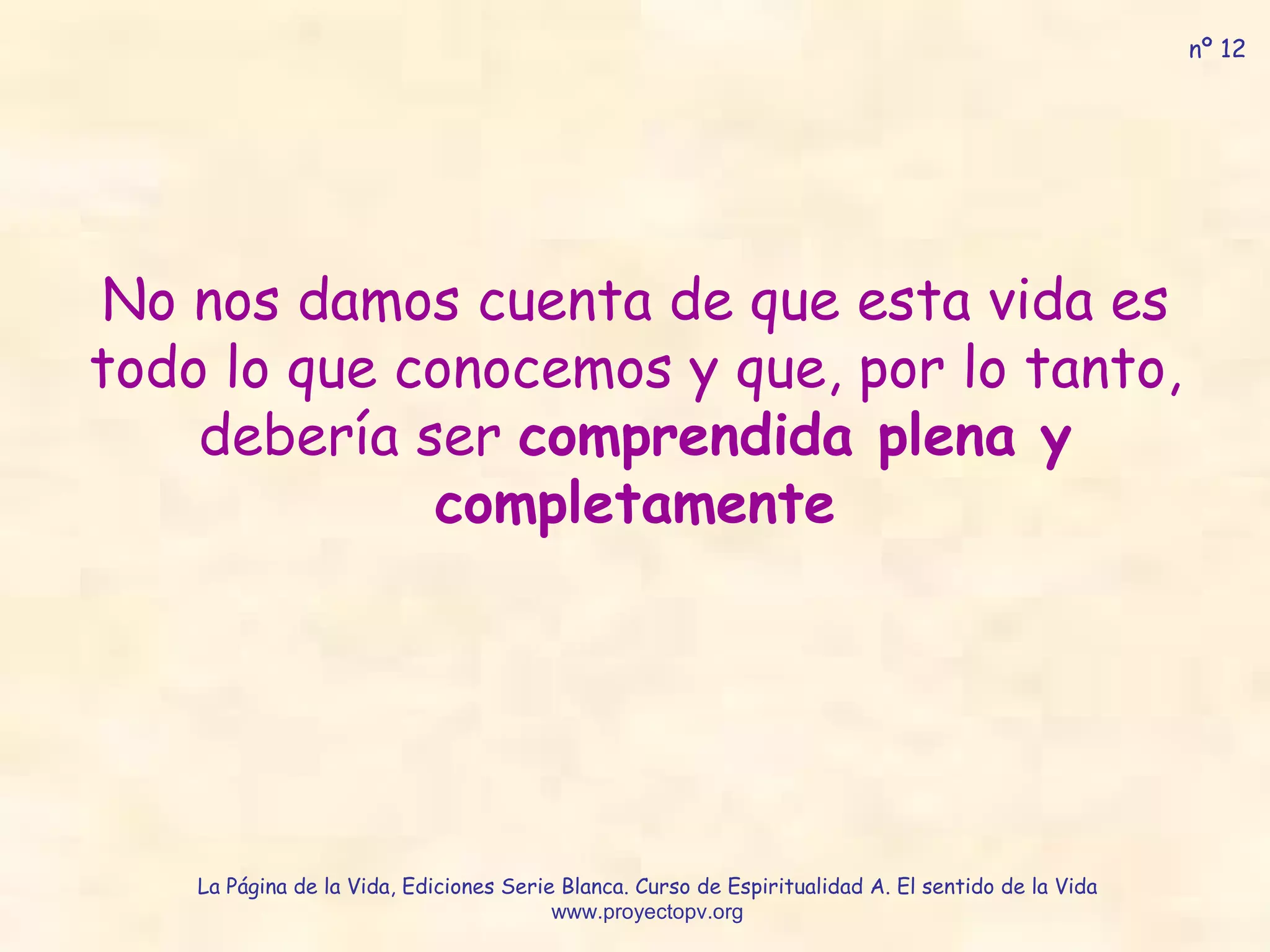 El Sentido De La Vida | PPT
