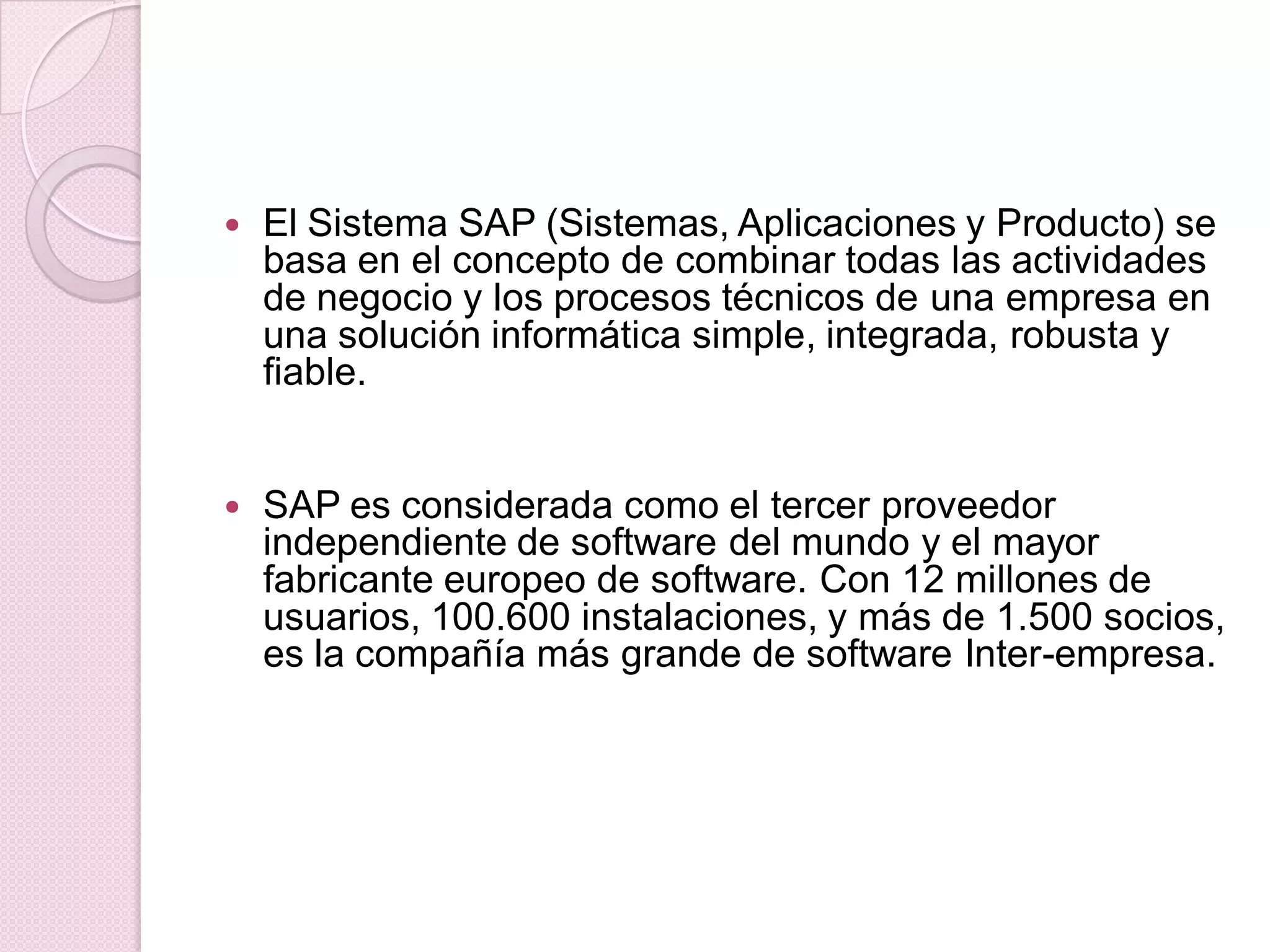 El sistema SAP | PDF | Computer Software and Applications | Computing