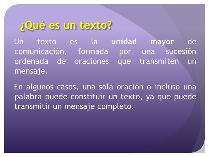 Que Es Texto