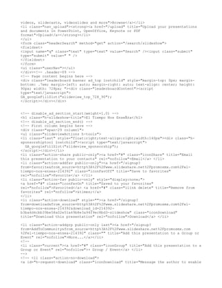 El Tiempo Nos Ensea 214392 | PDF