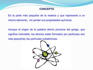 El átomo y su estructura | PPTX