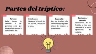 En qué consiste la elaboración de un triptico como una estrategía de ...
