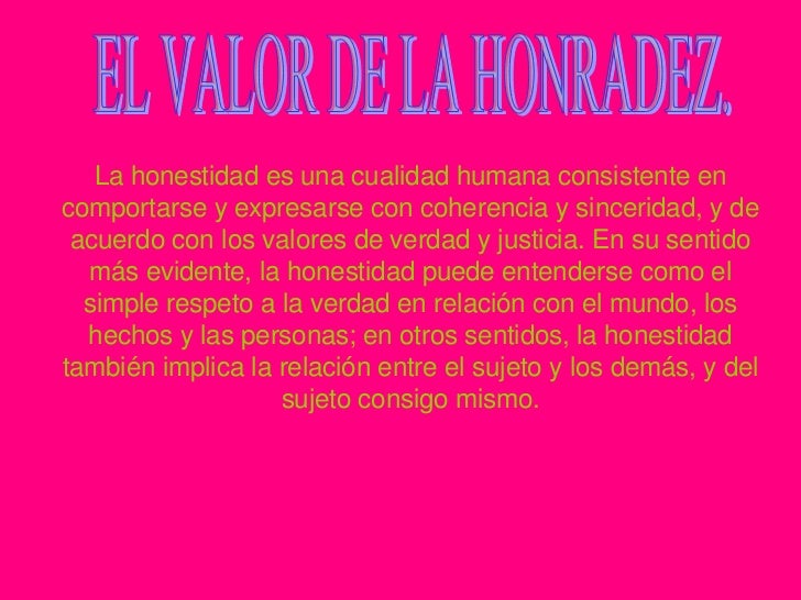 Valor honradez - Imagui