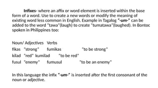 EL1-MORPHOLOGY-REPORTING new topic (2).pptx