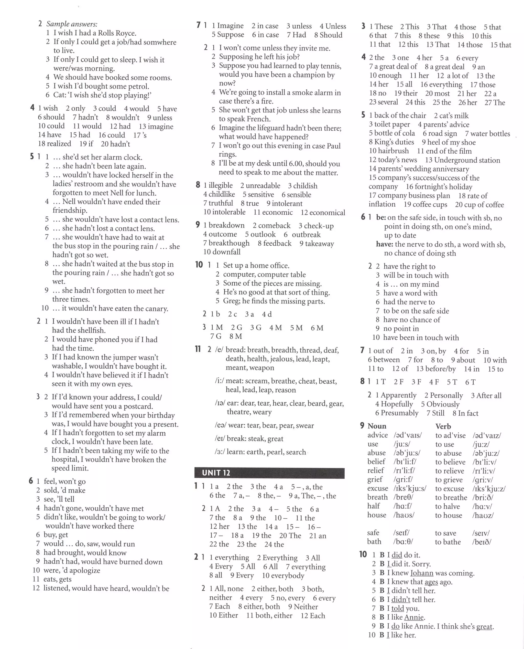 El112 new headway-plus_upper_intermediate_workbook_answer_key | PDF