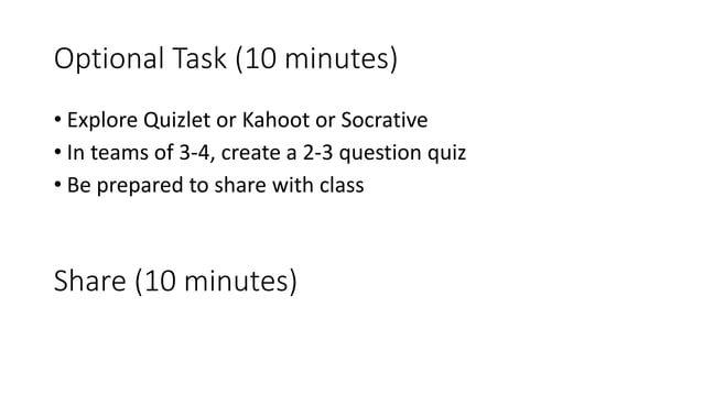 Classroom response systems workshop | PPT