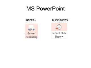 Screencasting Workshop Handout | PPT