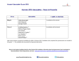 Election 2013 pineville mayor | PDF | Elections | Politics