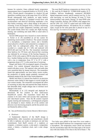 Toward Sustainable Electronic Beehive Monitoring: Algorithms for ...