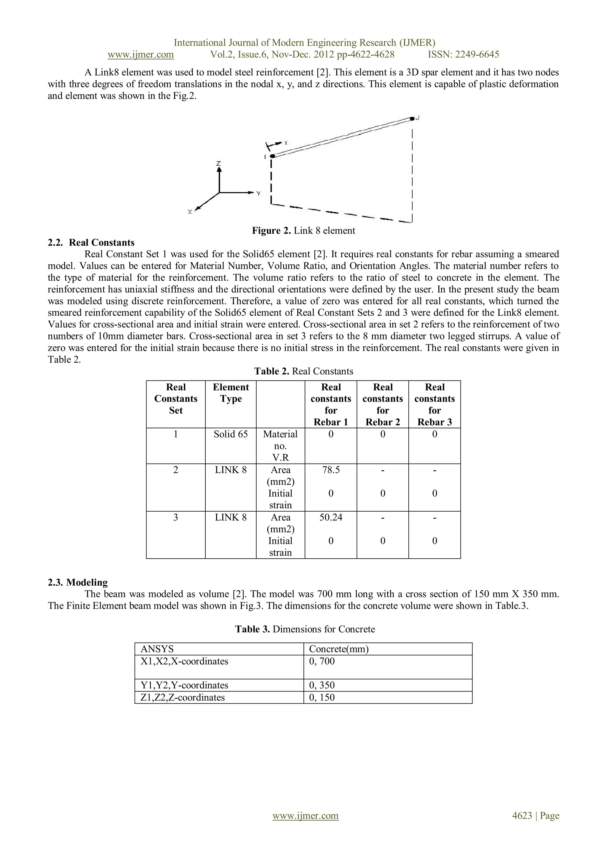 Non Linear Finite Element Method of Analysis of Reinforced Concrete Deep Beam | PDF
