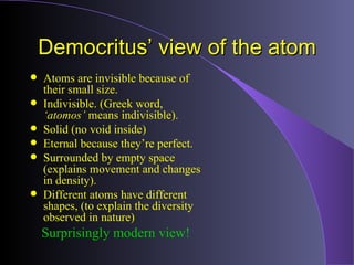 1a. History Of The Atom (2) | PPT