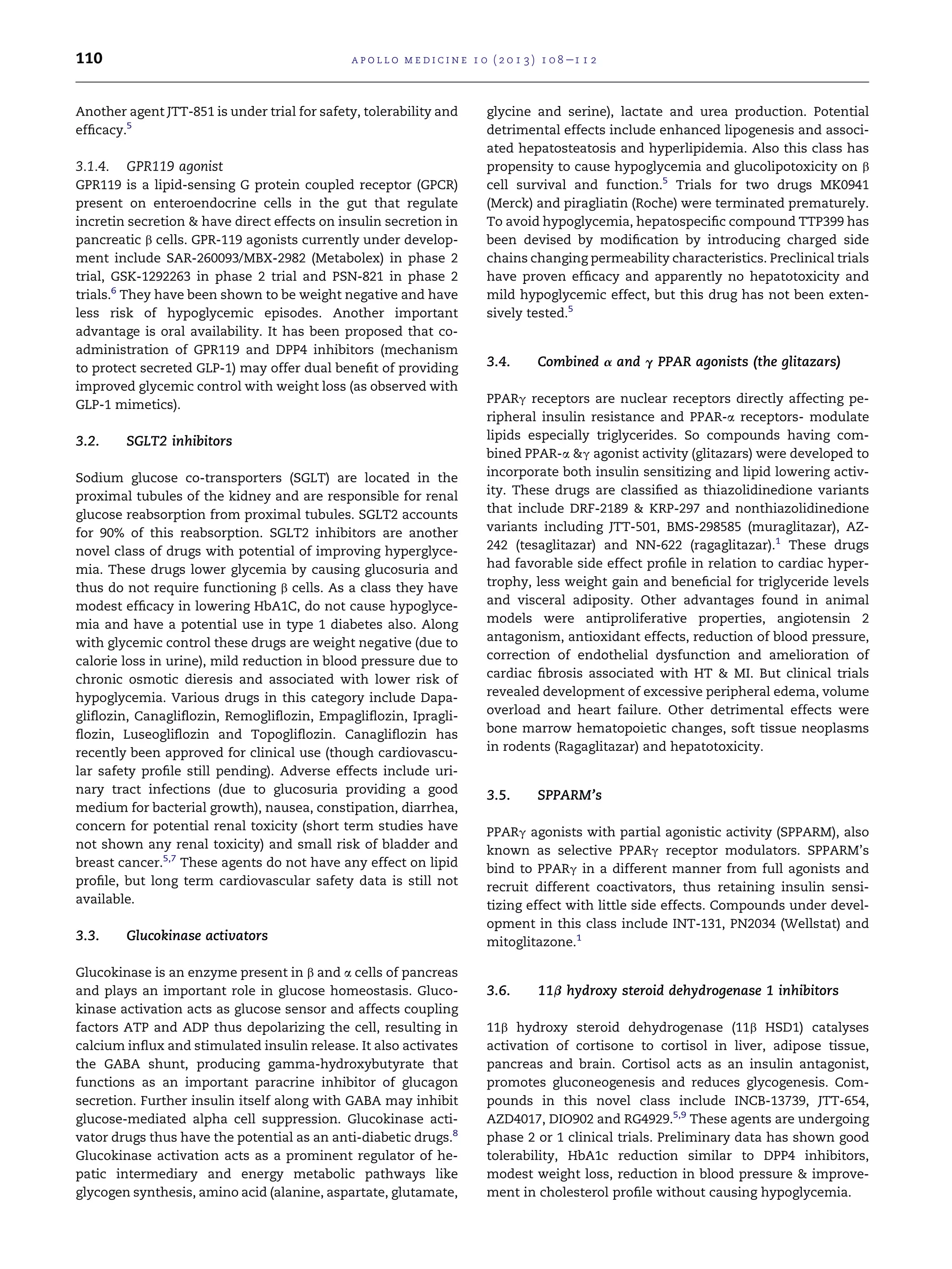 Newer anti-hyperglycemic agents in type 2 diabetes mellitus - Expanding ...