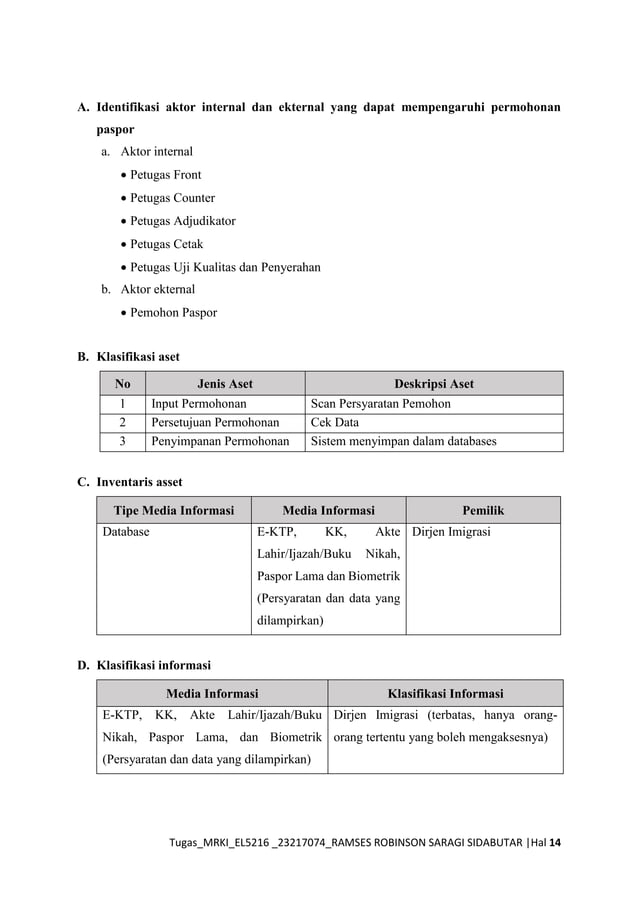 EL5216 Manajemen Risiko Keamanan Informasi | PDF