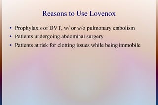 ELA - Lovenox Self Injection | ODP | First Aid | Injuries