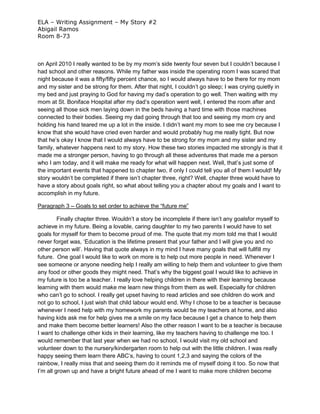 Abby's My Story | DOCX