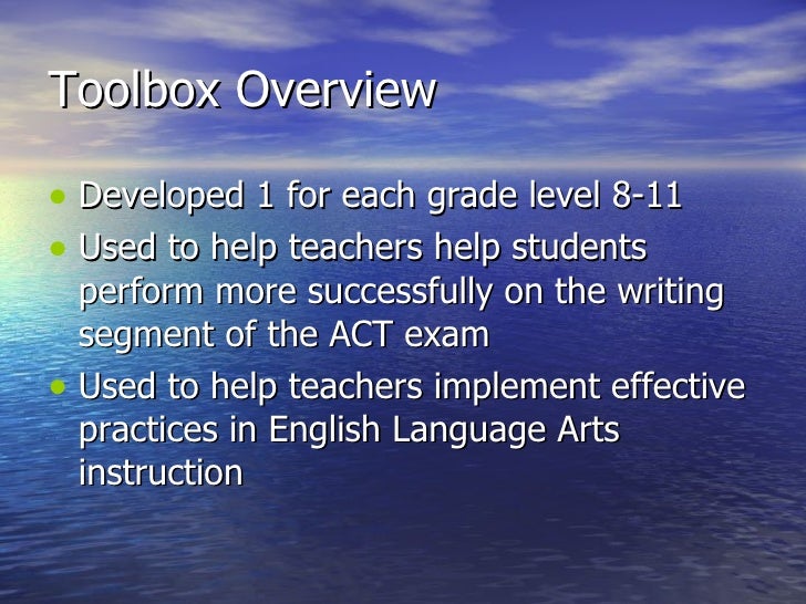 Ela Persuasive Writing Toolbox Overview