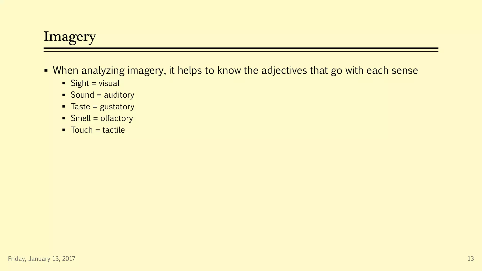 Word Choice and Imagery | PPT