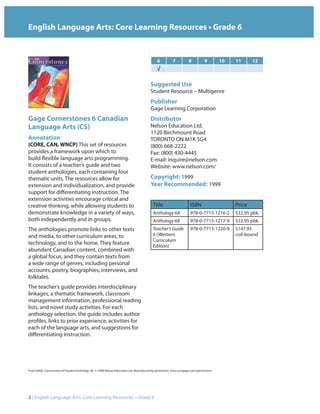 Ela 6 core resources | PDF