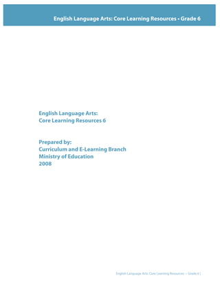 Ela 6 core resources | PDF