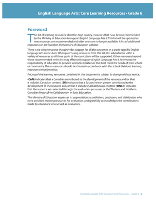 Ela 6 core resources | PDF