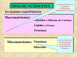 El abc de la nutrición con video | PPT