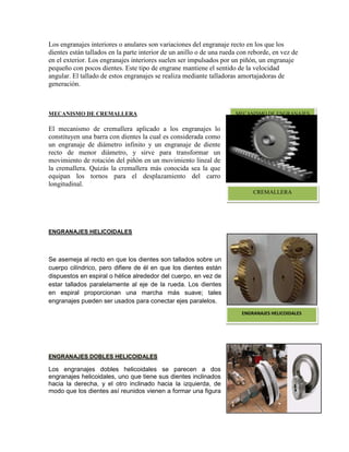 Elaboracion de engranajes en el cenaculo | DOCX