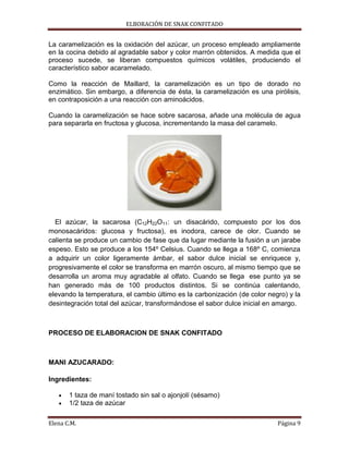 Elaboracion de esnak confitado | DOCX