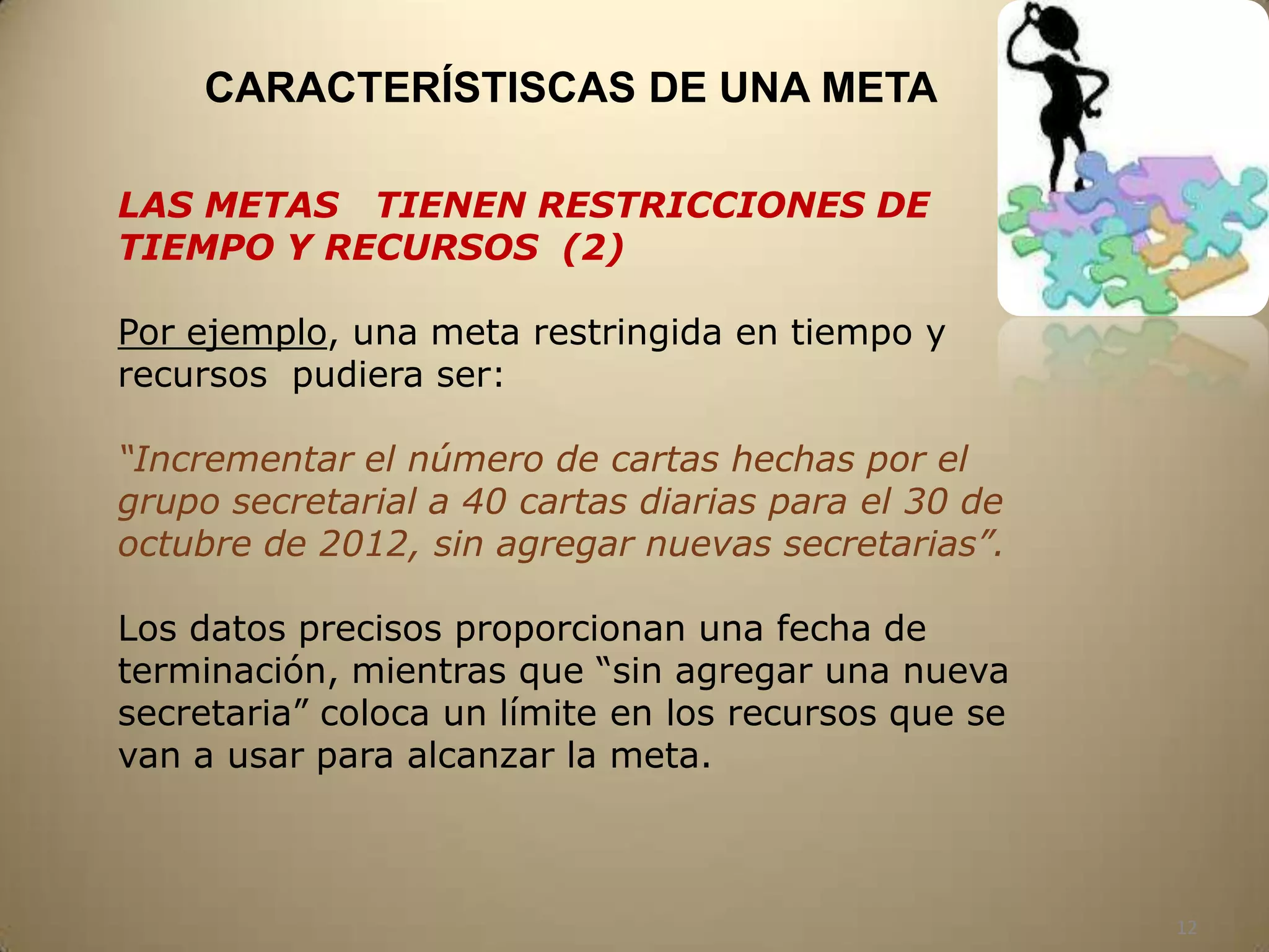 Elaboracion de metas | PPSX