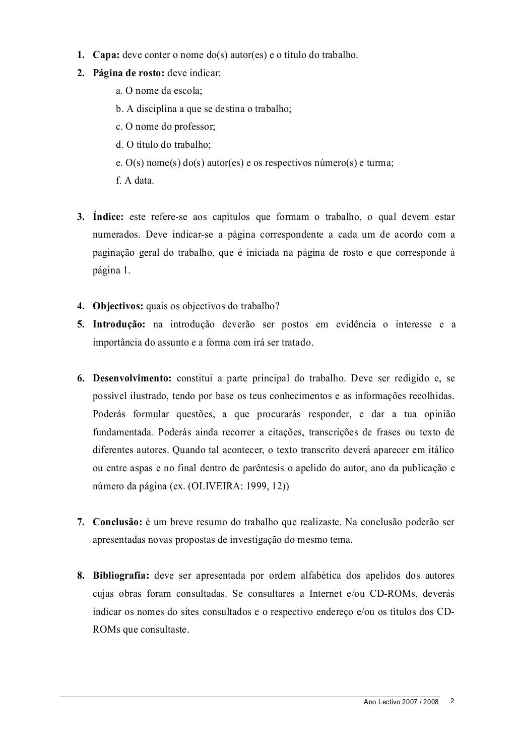 Elaborar um trabalho pesquisa