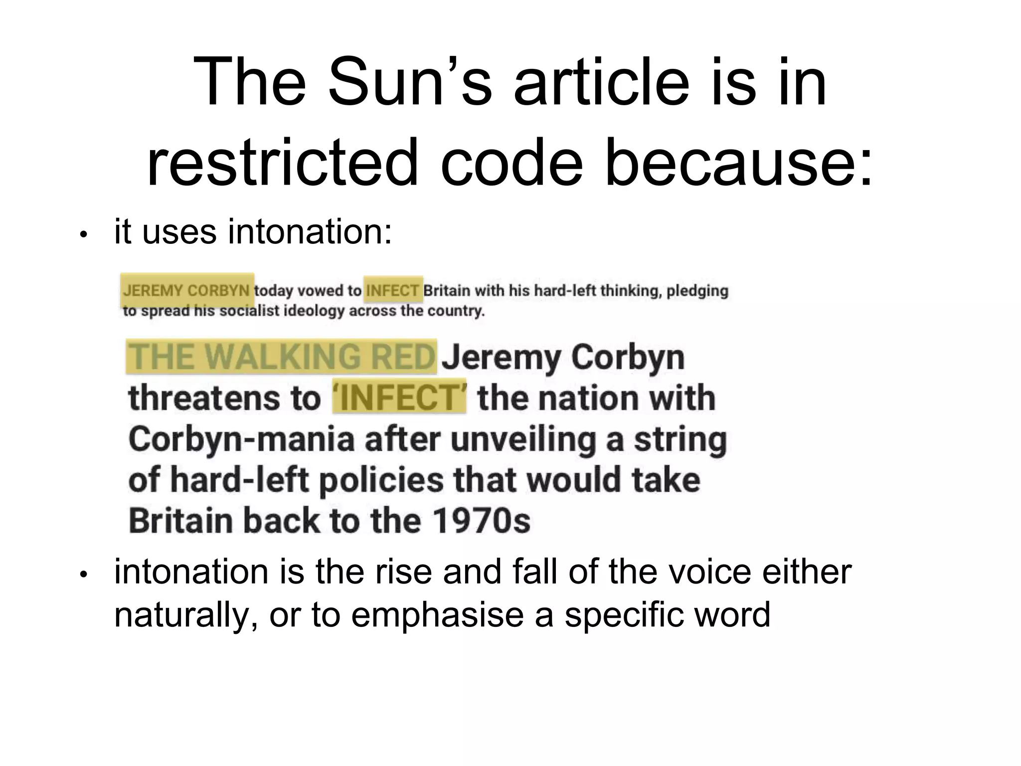 Elaborated and restricted codes | PPTX