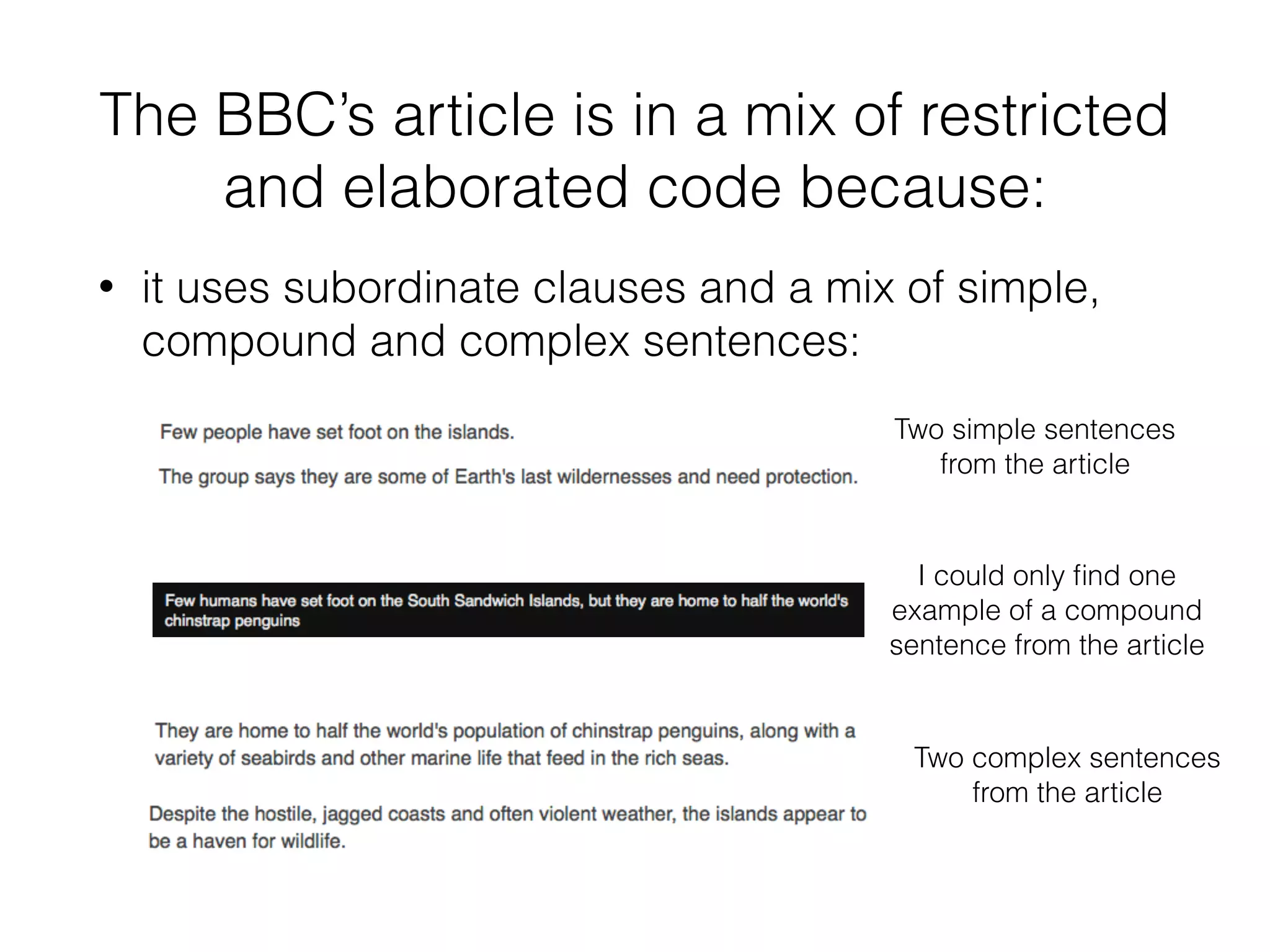 Elaborated and restricted codes | PPT