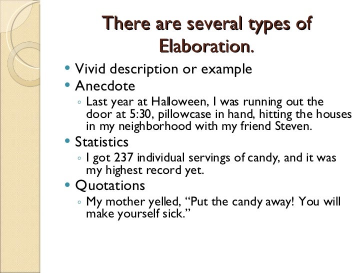 Instructional Strategy: Elaboration