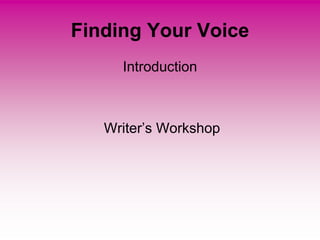 Finding your voice; Elaboration in expository writing techniques for ...