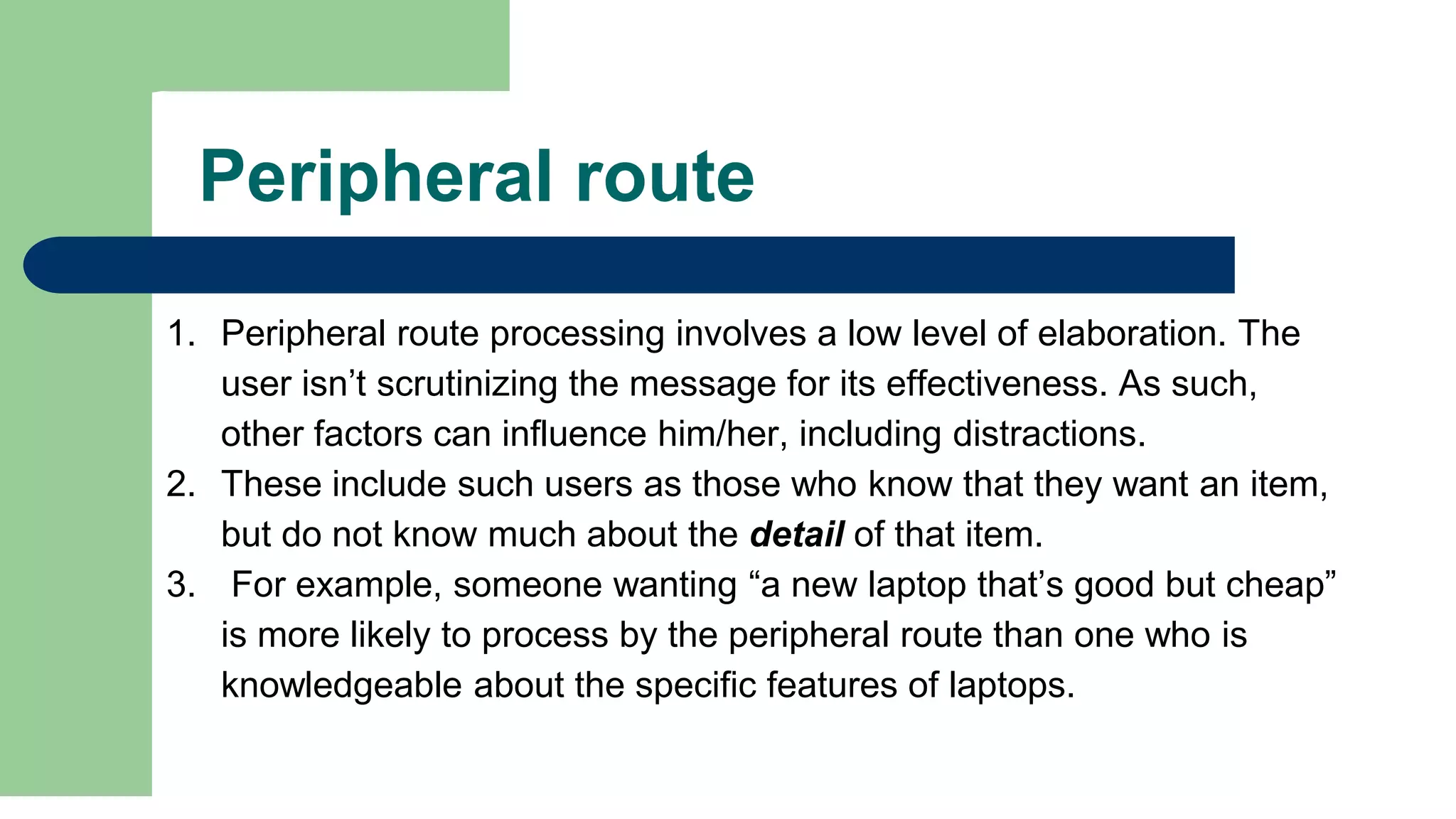 Elaboration likelihood model | PPTX