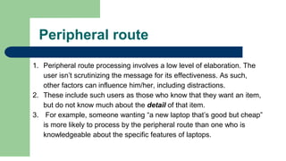 Elaboration likelihood model | PPTX