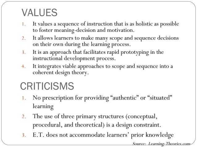 Elaboration Theory | PPT