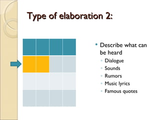 Elaboration foldable- test | PPT