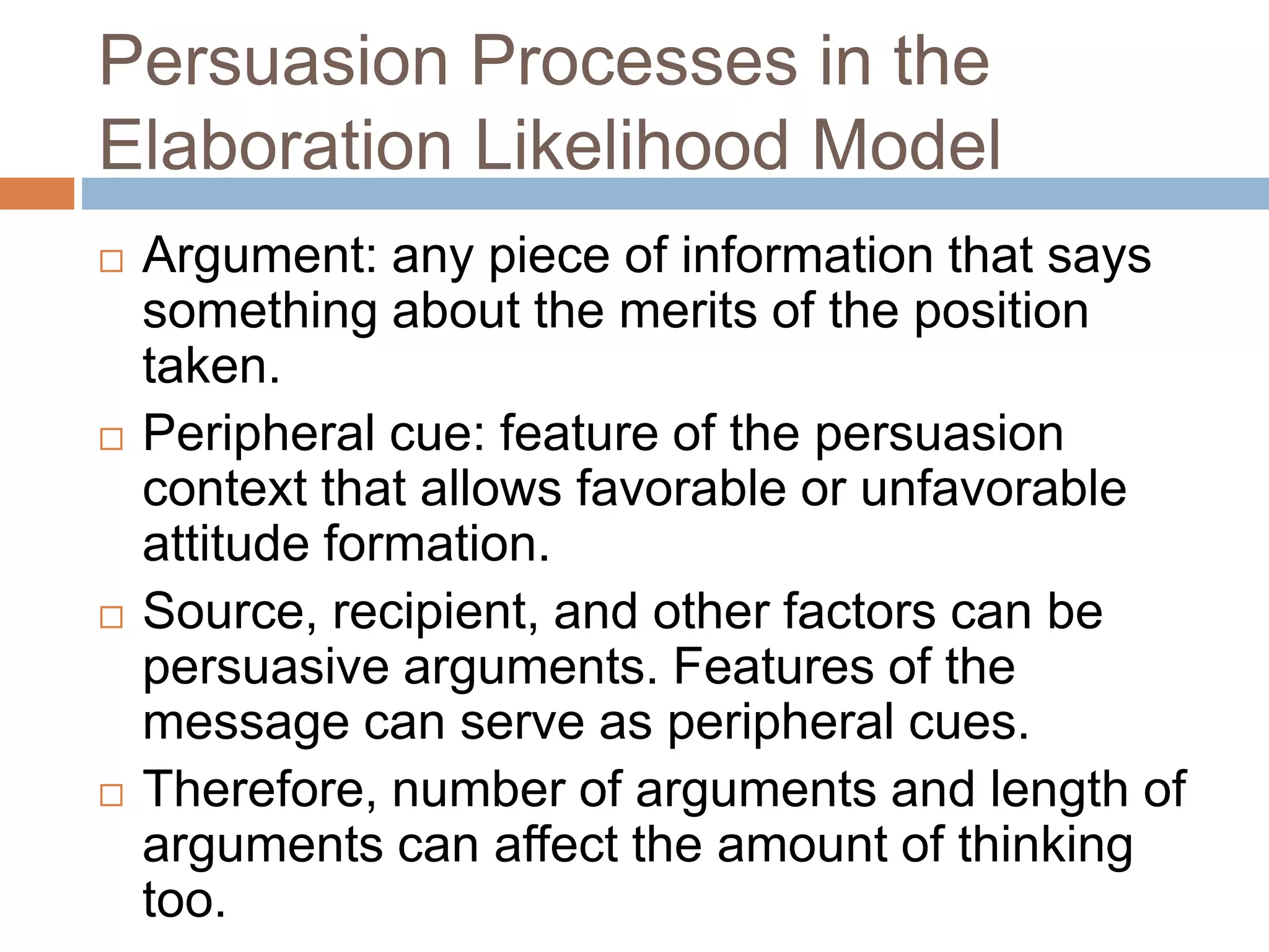 Elaboration likelihood model - a book chapter by Petty, Briniol and ...