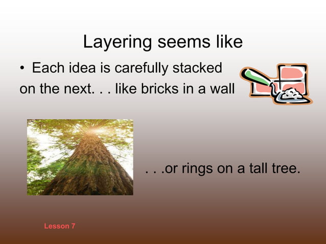 Elaboration within sentences and layering | PPSX | Education