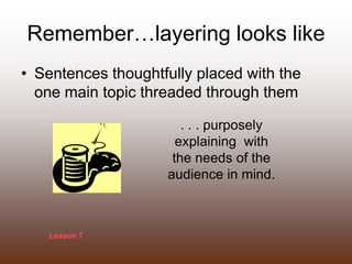 Elaboration within sentences and layering | PPT