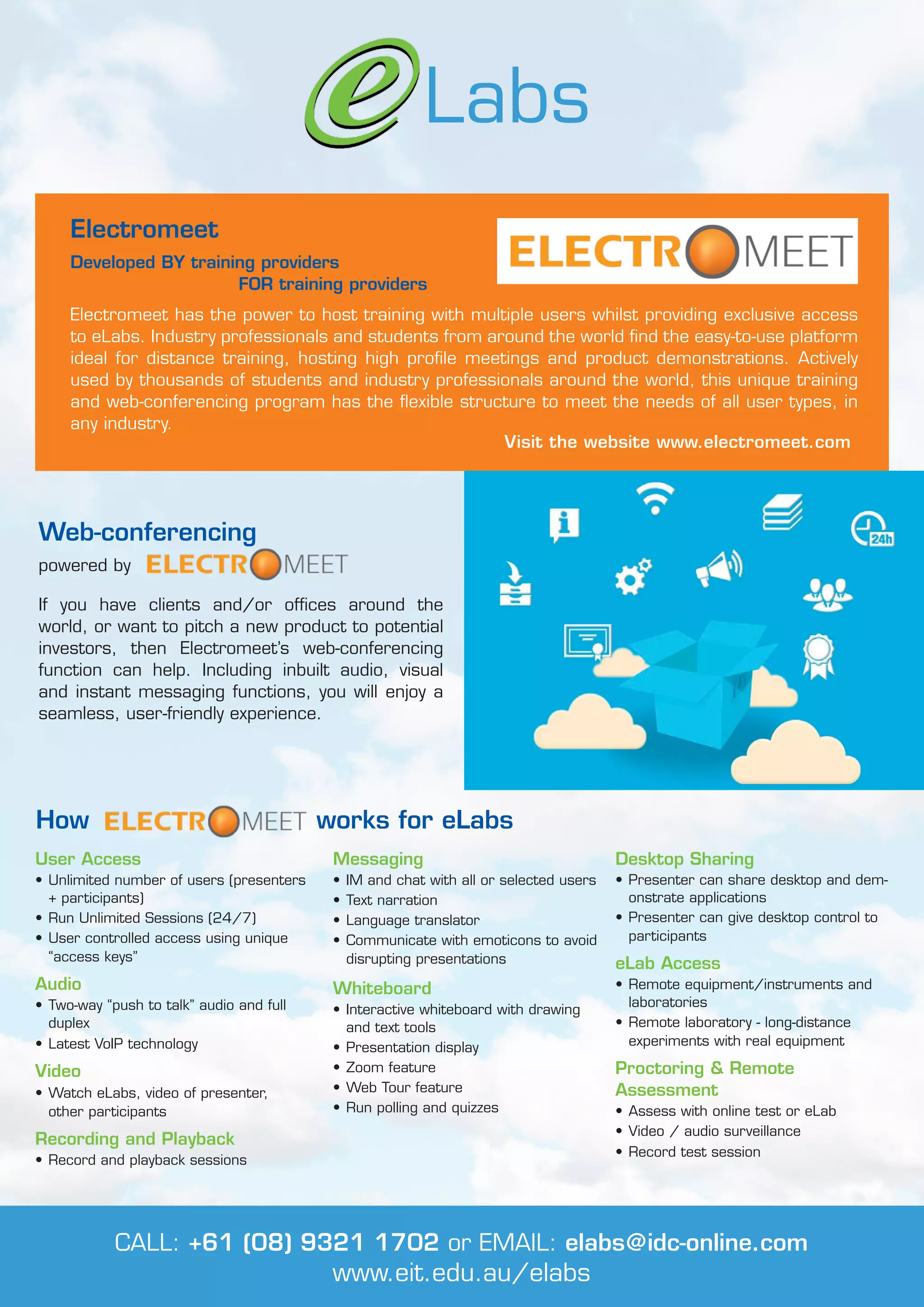 eLabs powered by Electromeet | PDF
