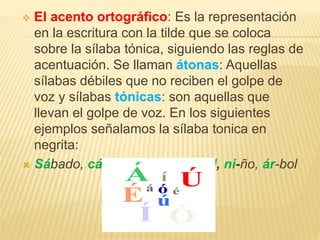El acento | PPTX