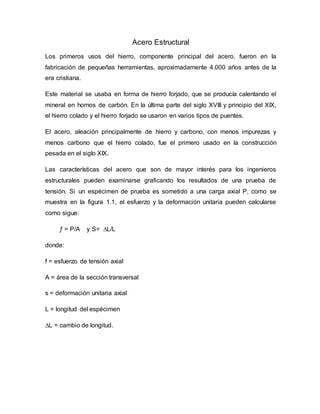 El acero estructural | DOCX