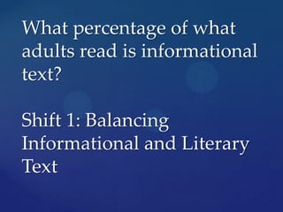 ELA Common Core Shifts | PPTX