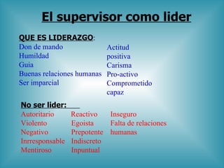 El acompañamiento del supervisor en la calle | PPT