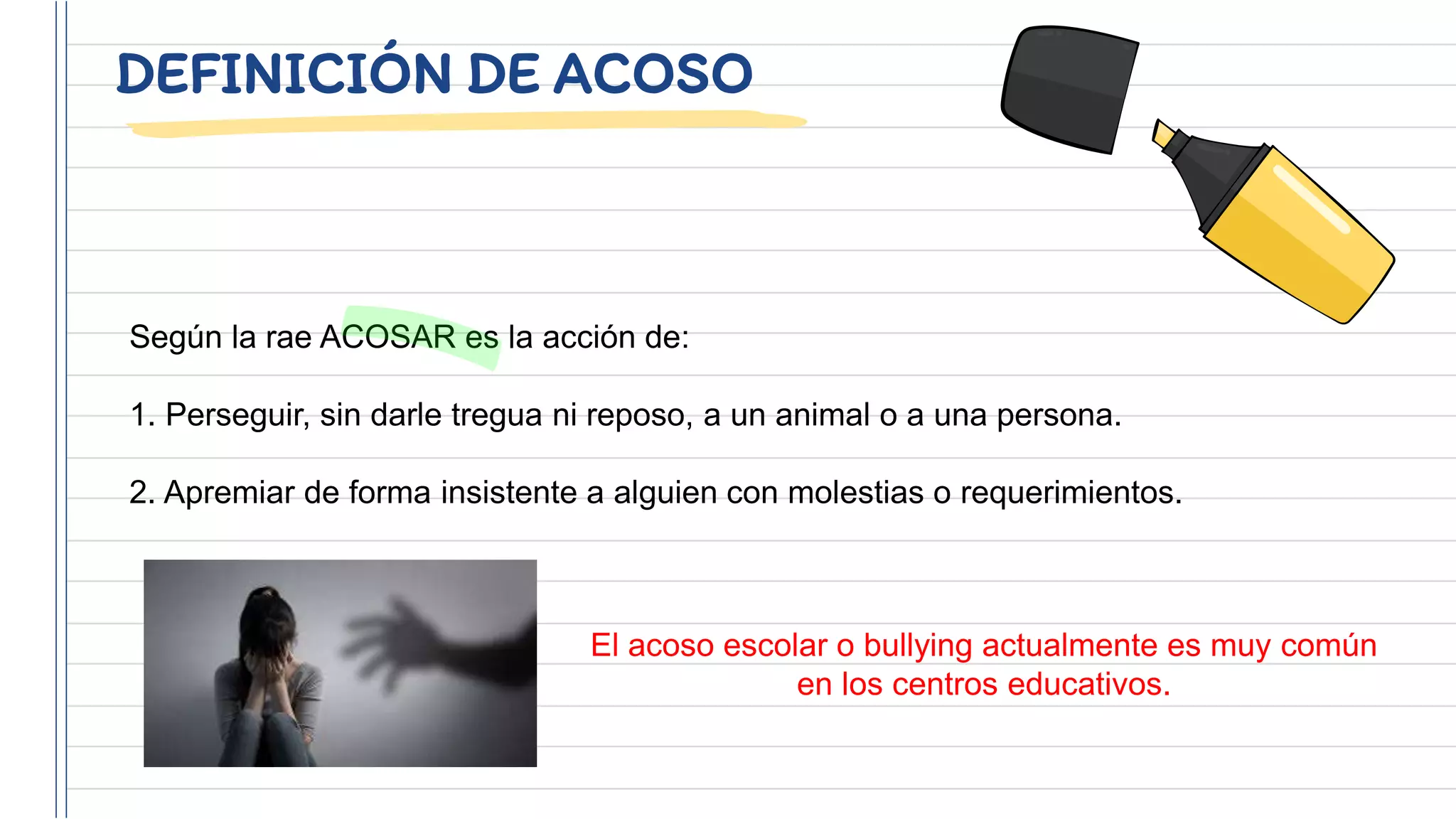 El acoso escolar | PPTX