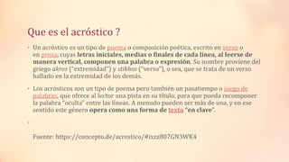 El acróstico.pptx
