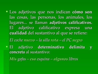 El Adjetivo | PPT